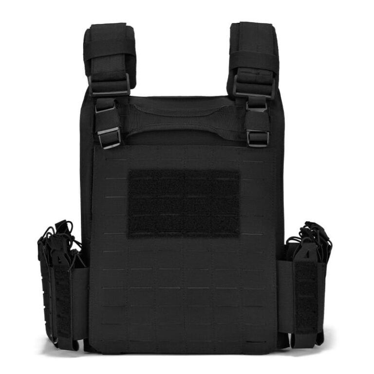 Black Molle Body Armor Vest With Velcro