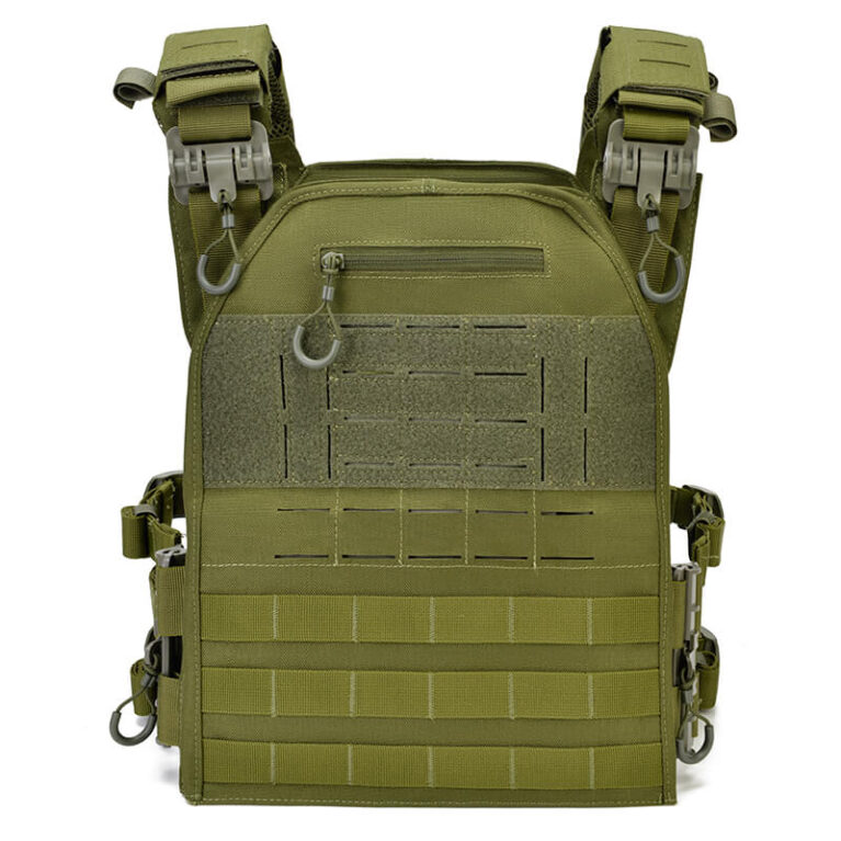 Black Molle Body Armor Vest With Velcro