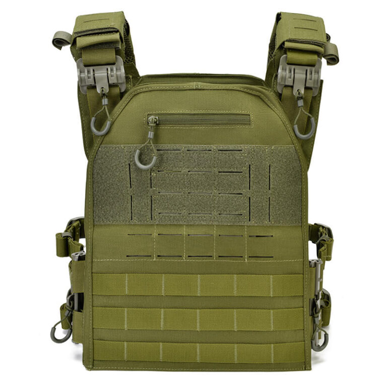 Black Molle Body Armor Vest With Velcro