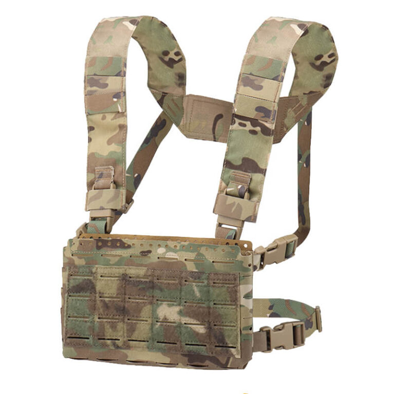 Laser Cut Molle Chest Rig Camouflage
