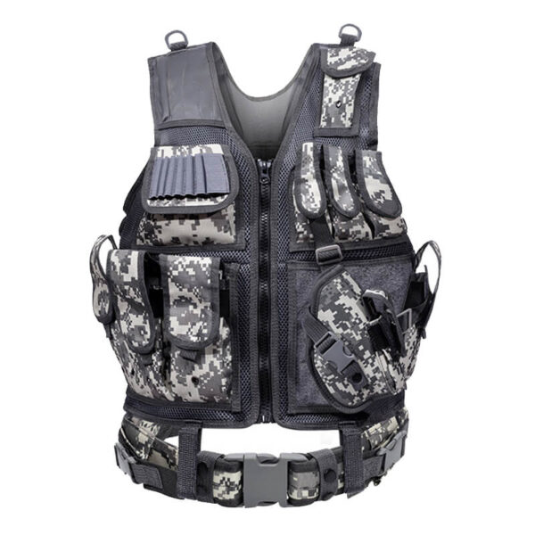 Ultralight Tactical Vest With Holster Nylon Fabric