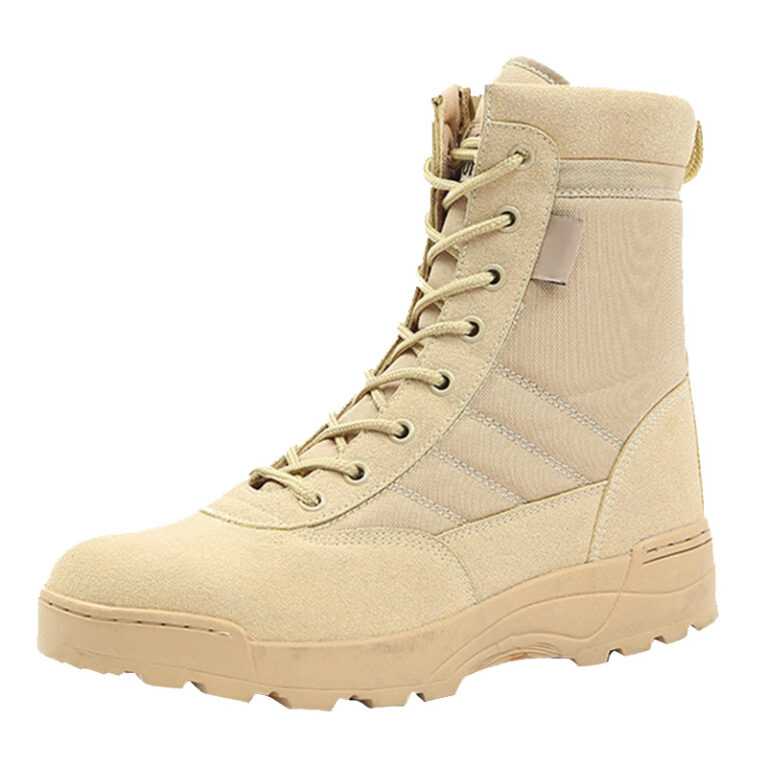 Stylish Tactical Hiking Boots With Side Zip