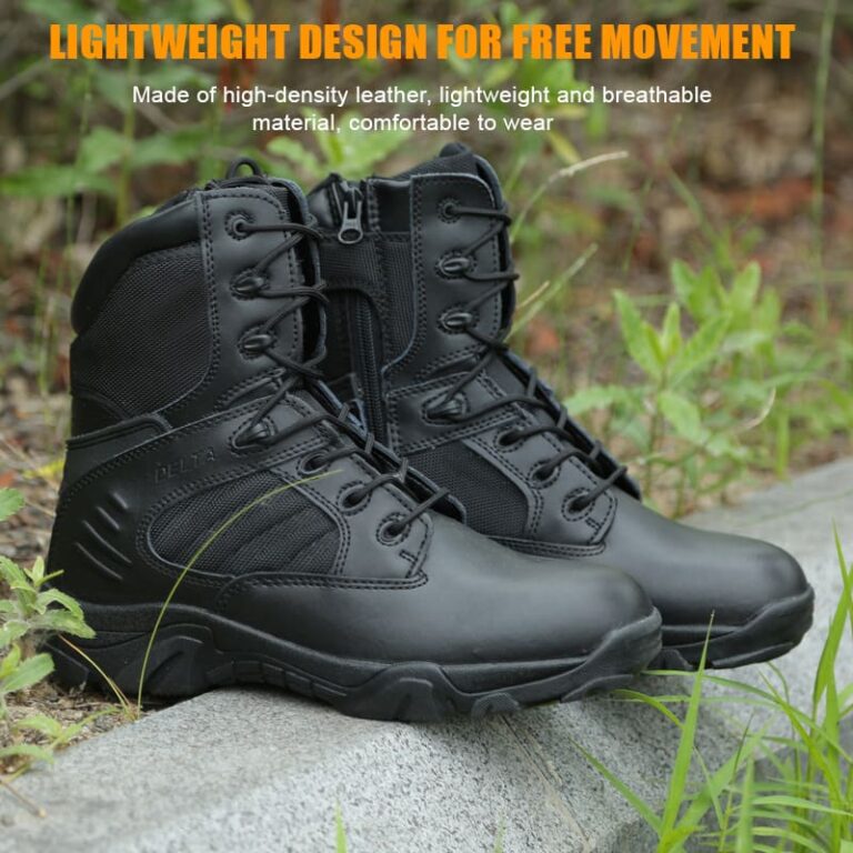 Best High-top Side-Zip Tactical Boots For Outdoor Hiking