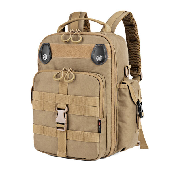 Best Khaki Molle Hawkeye Tactical Backpack With Side Pockets