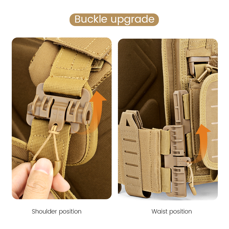 Best Laser-Cut Molle Quick Release Plate Carrier Vest - LUPU